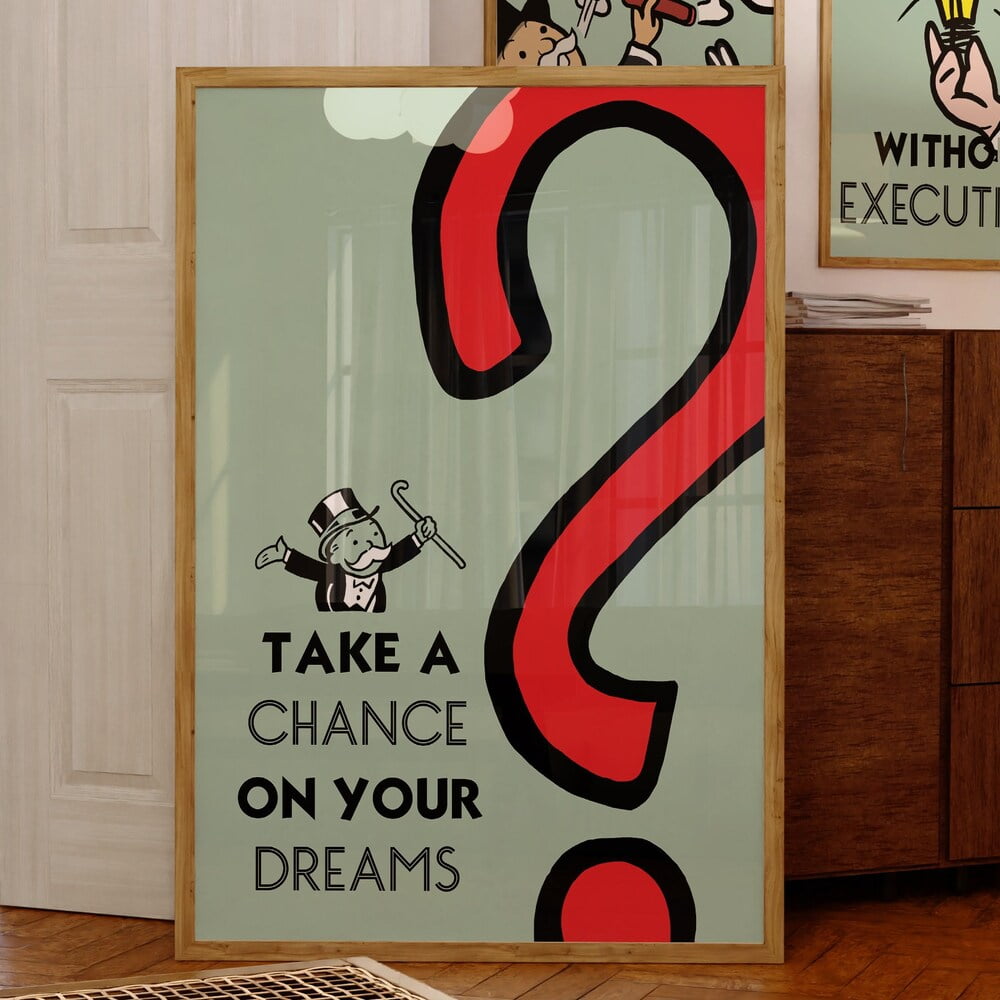 Monopoly Inspired Print - Monopoly Motivational Print - Monopoly Poster ...