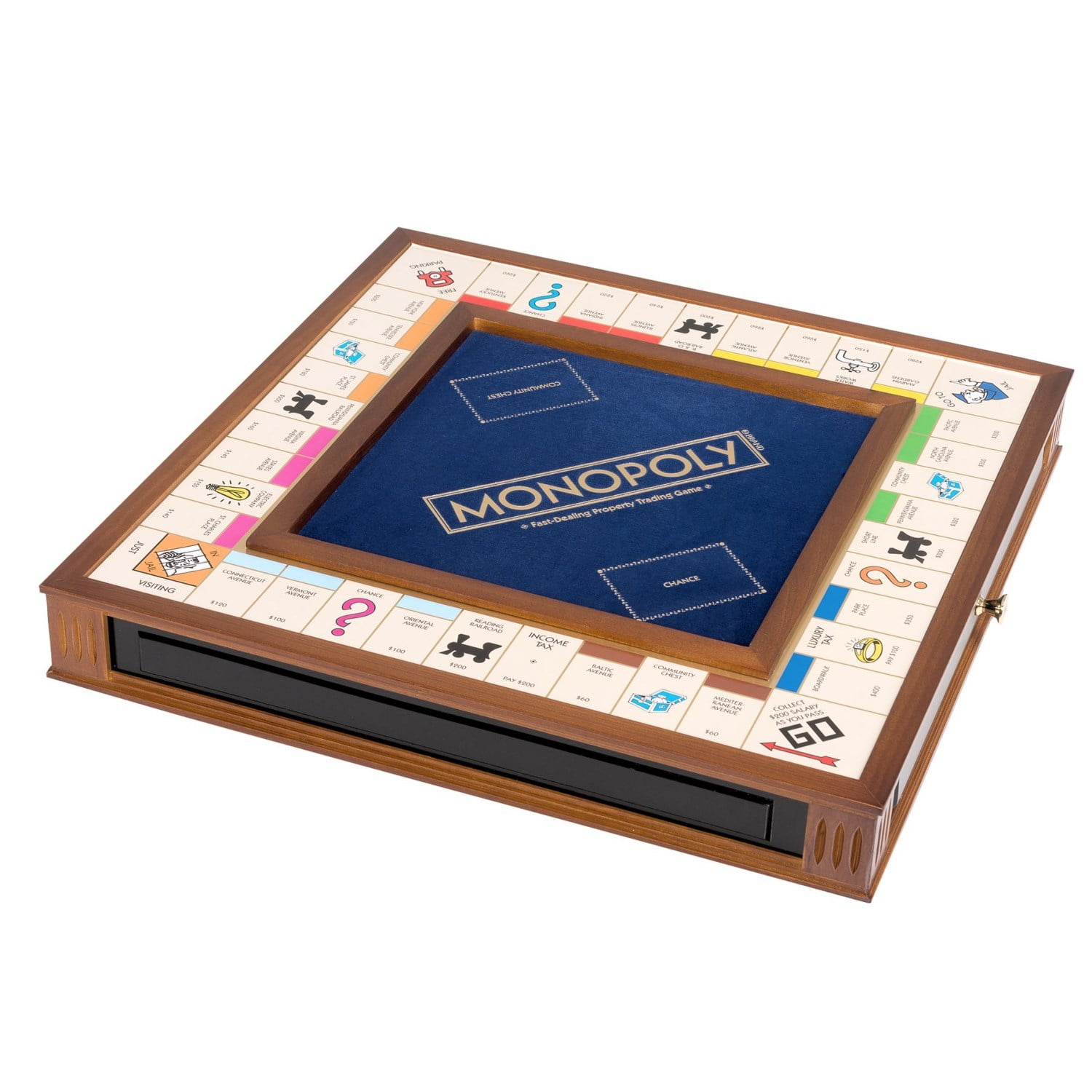 Monopoly Luxury Edition Board Game with Deluxe Components and Storage ...
