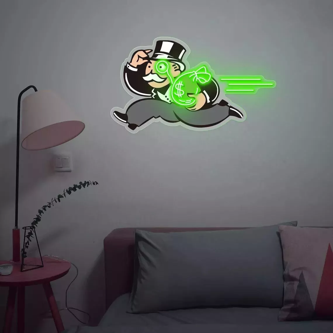 Monopoly Money UV Neon Sign Acrylic Art Holiday Gift Bedroom Living ...