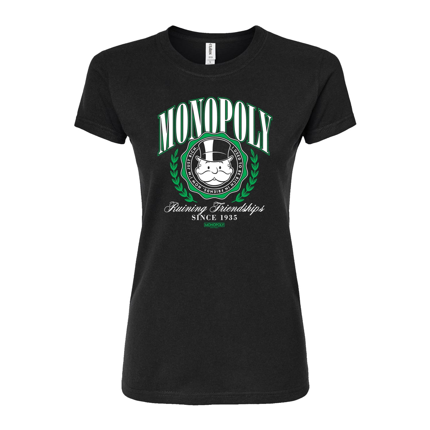 Monopoly - Monopoly Collegiate - Juniors Fitted Graphic T-Shirt ...