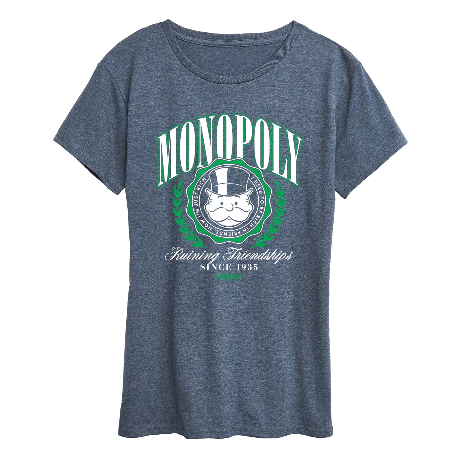 Monopoly - Monopoly Collegiate - Women's Short Sleeve Graphic T-Shirt ...