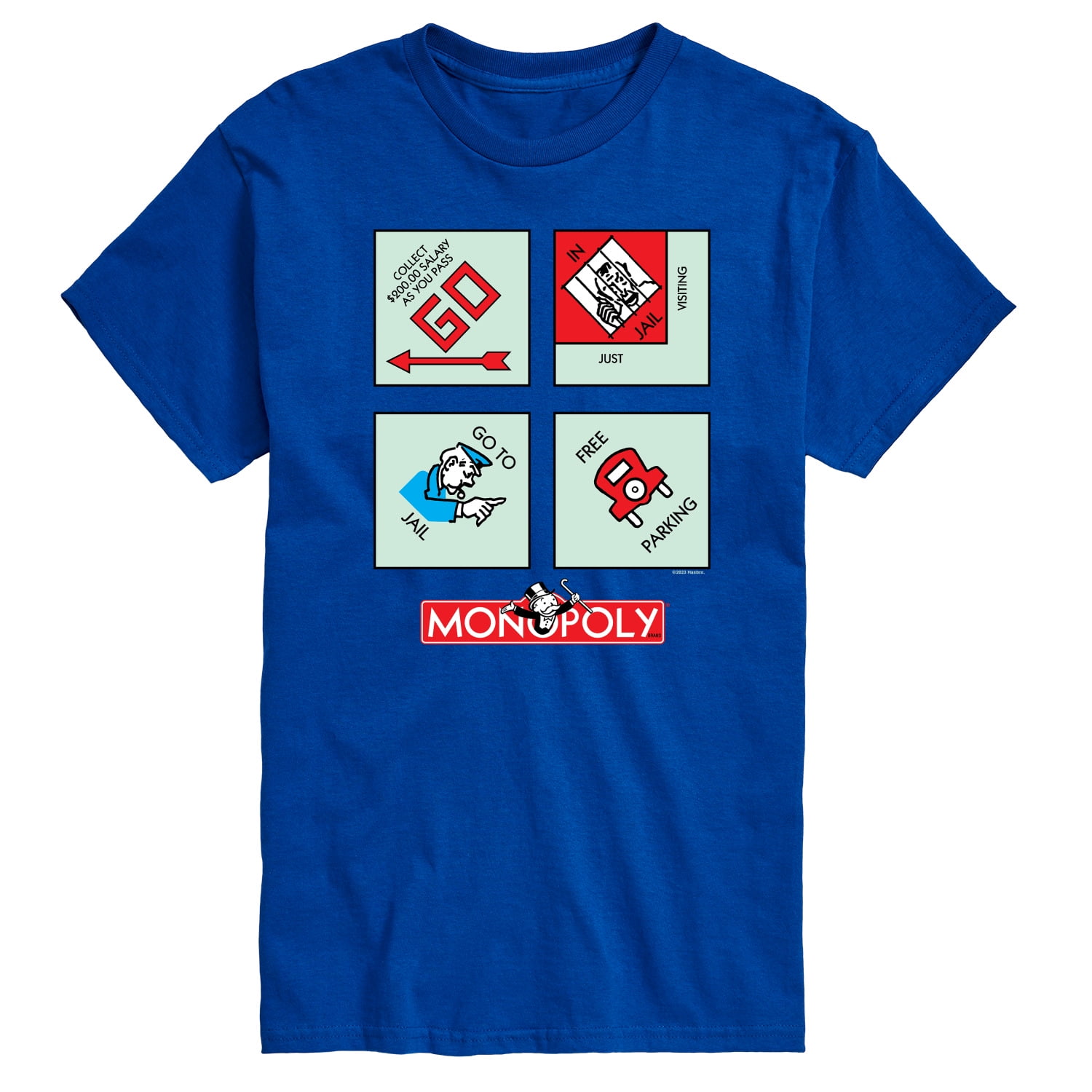 Monopoly - Monopoly Corner Squares - Men's Short Sleeve Graphic T-Shirt ...