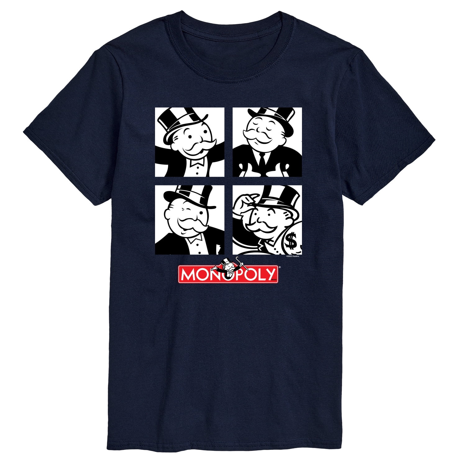Monopoly - Mr Monopoly Grid - Men's Short Sleeve Graphic T-Shirt ...