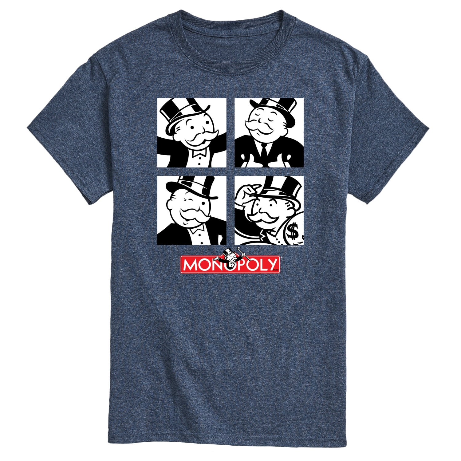 Monopoly - Mr Monopoly Grid - Men's Short Sleeve Graphic T-Shirt ...