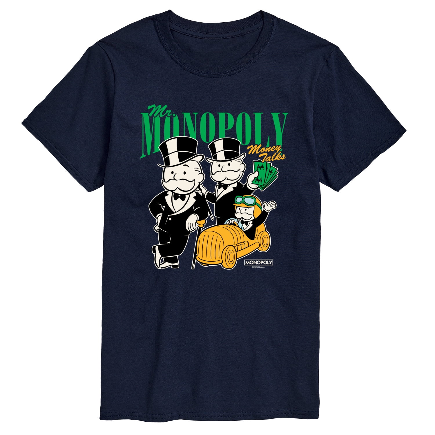 Monopoly - Mr Monopoly Uncle Money Bags - Men's Short Sleeve Graphic T ...