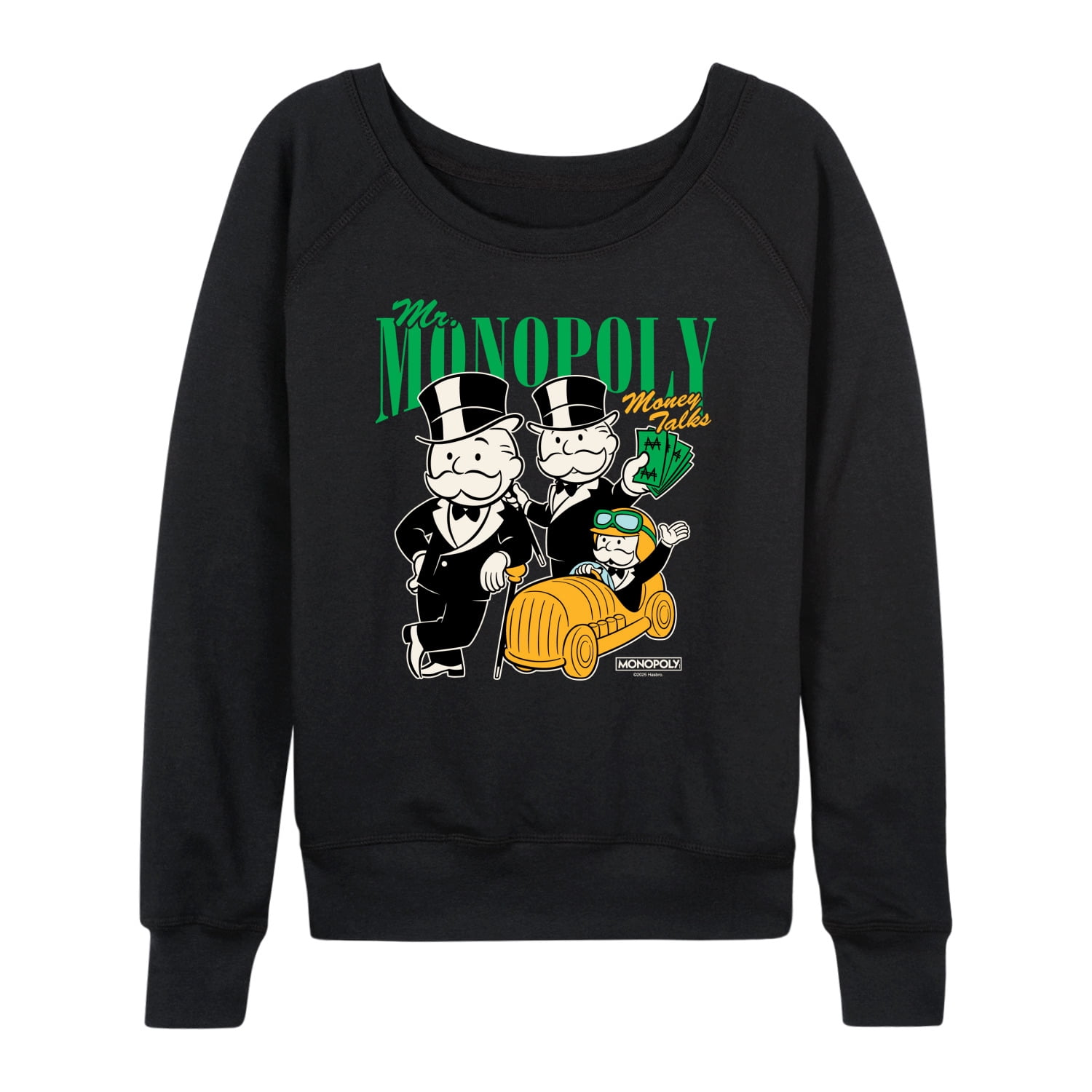 Monopoly - Mr Monopoly Uncle Money Bags - Women's French Terry Long ...
