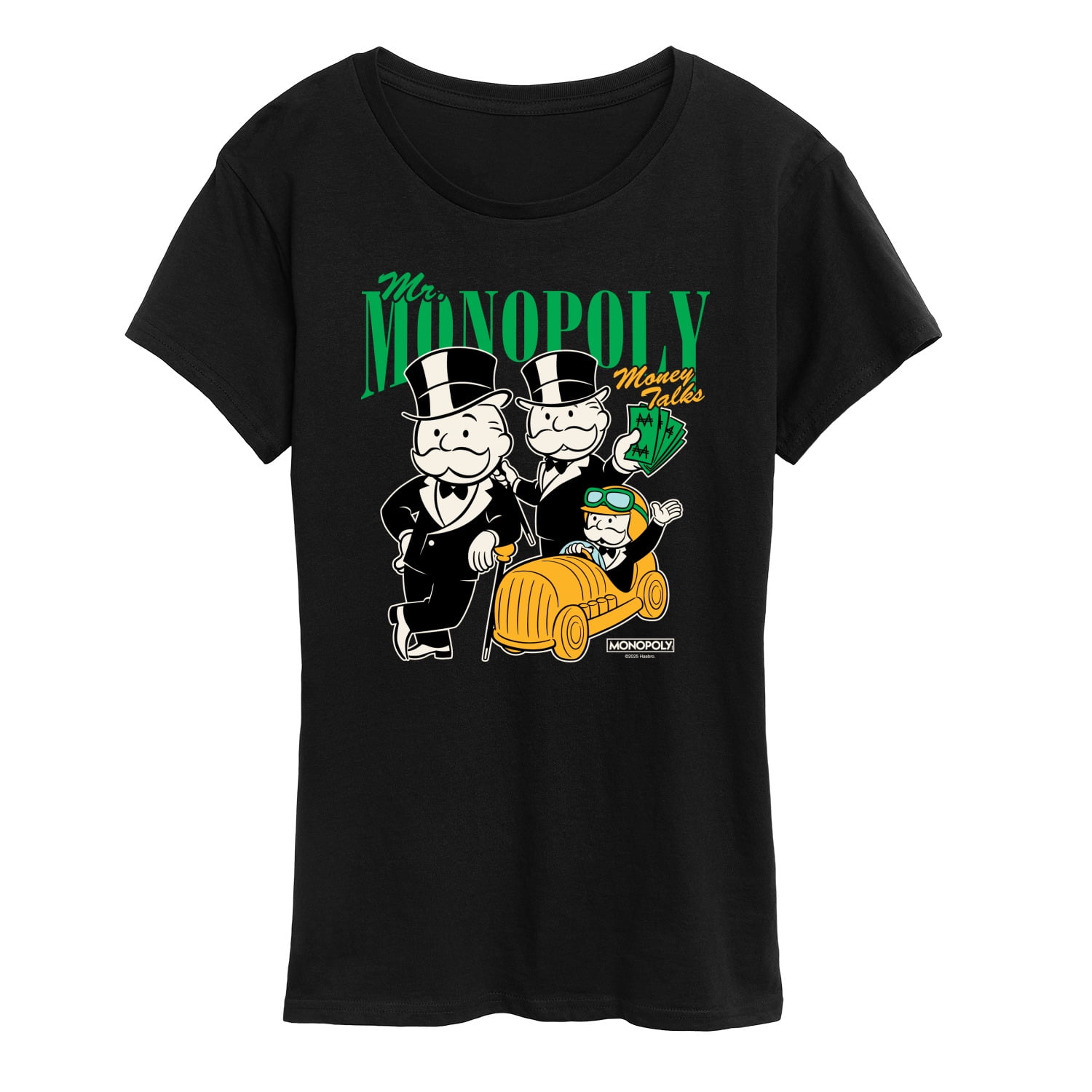 Monopoly - Mr Monopoly Uncle Money Bags - Women's Short Sleeve Graphic ...
