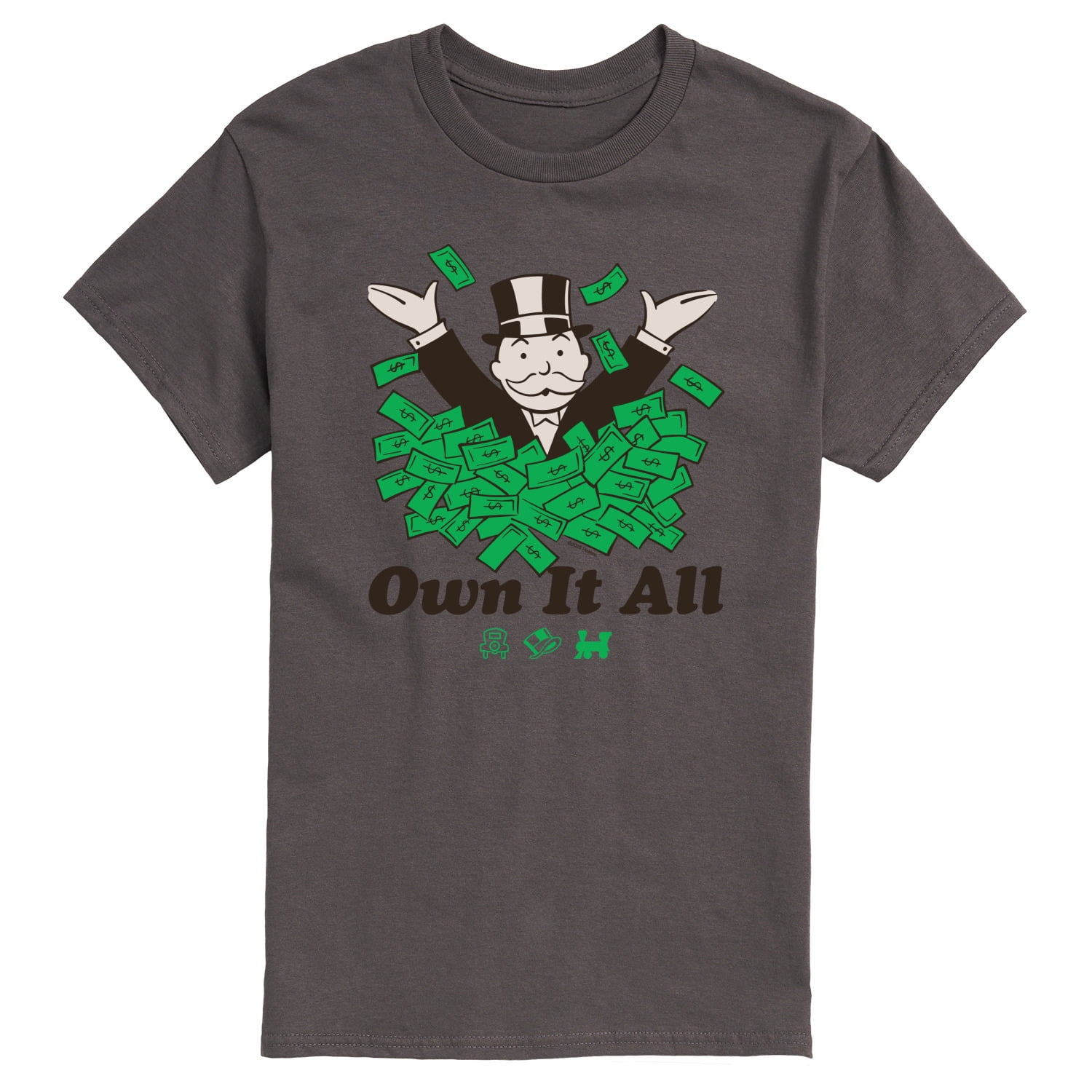Monopoly - Own It All - Men's Short Sleeve Graphic T-Shirt - Walmart.com