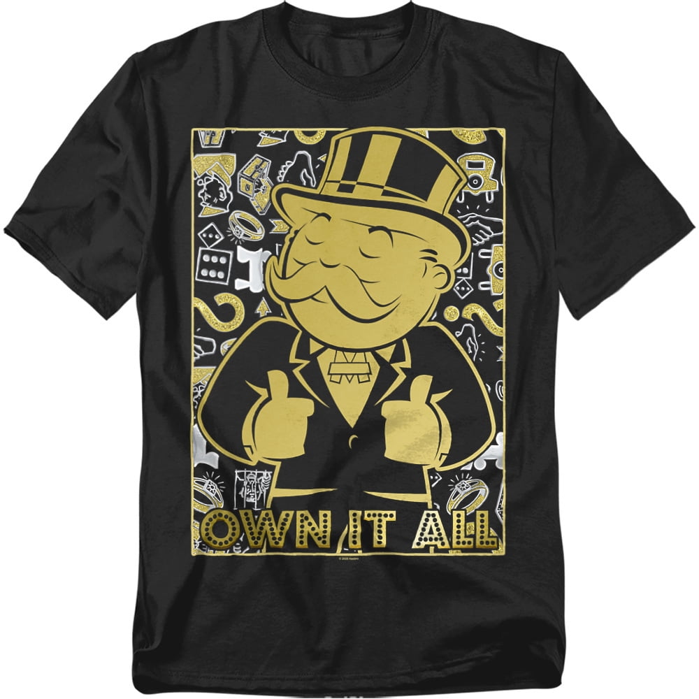 Monopoly T-Shirt Own Unisex Graphic Tee For Men & Women Black - Walmart.com