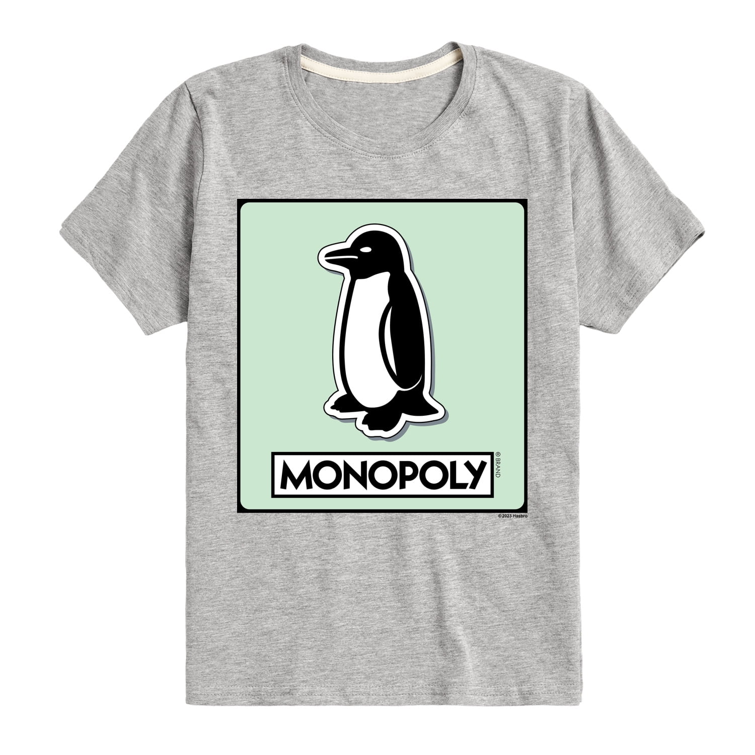 Monopoly - Penguin Game Token - Youth Short Sleeve Graphic T-Shirt ...