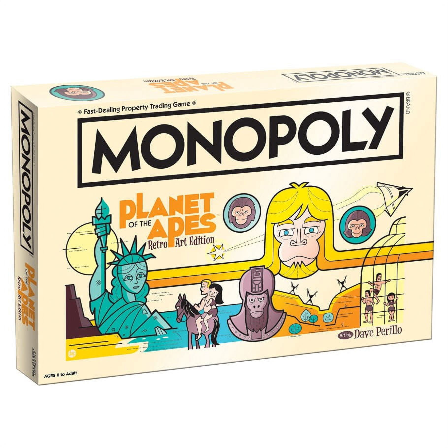 Monopoly: Planet Of The Apes Retro Art Edition - Walmart.com