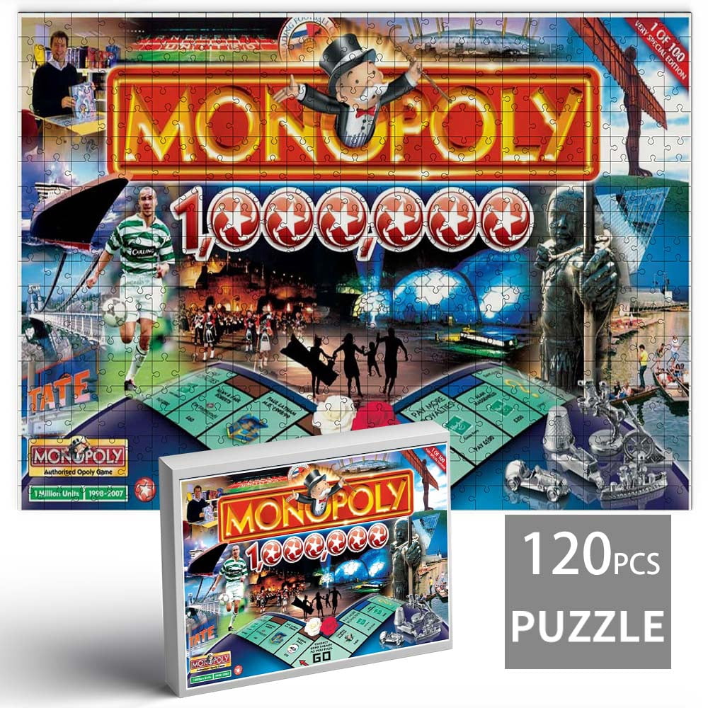 Monopoly Puzzles for Adults 120 Pieces Teens Jigsaw Challenging Hard ...