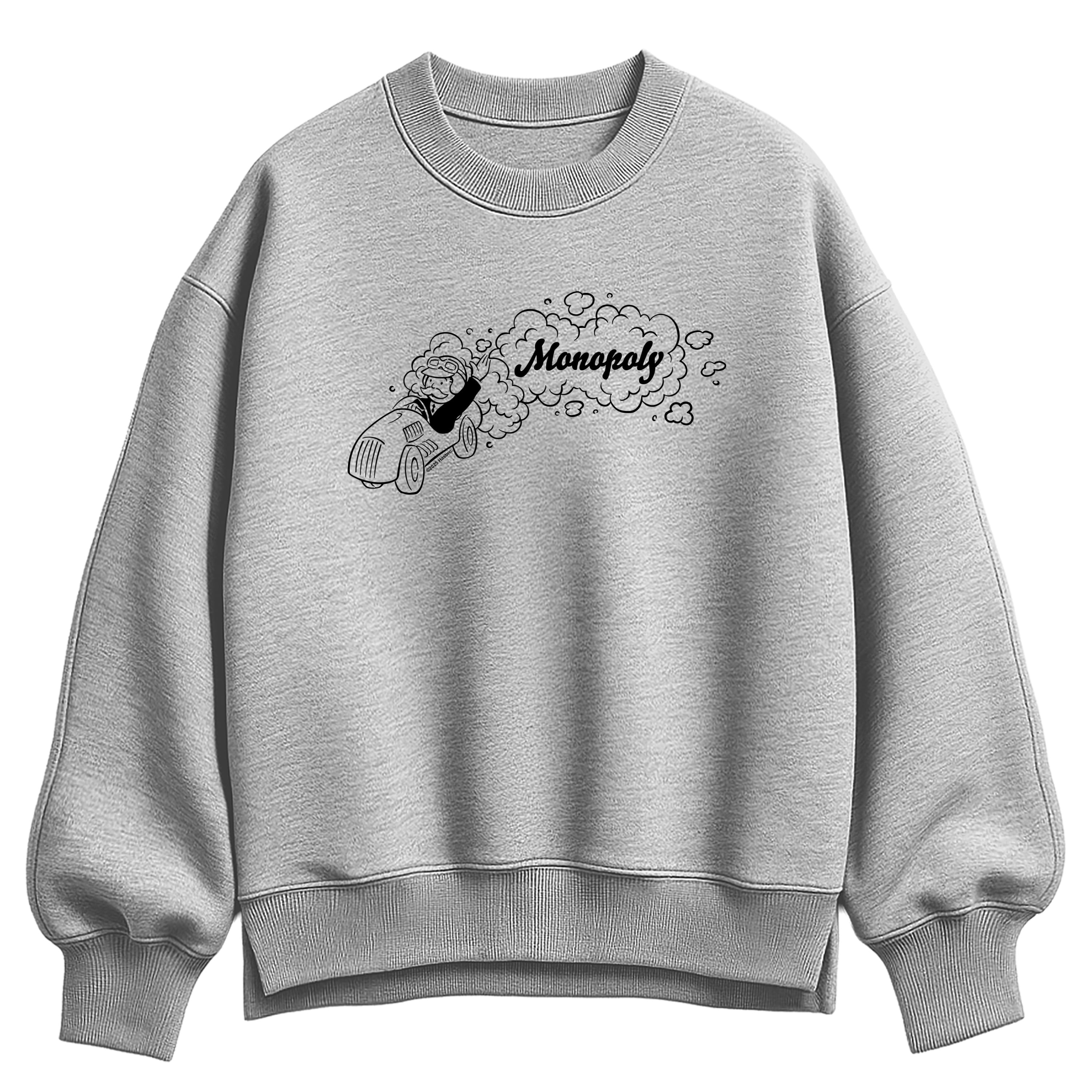 Monopoly - Racing Horizontal Chest - Ladies Oversized Fleece Crew ...
