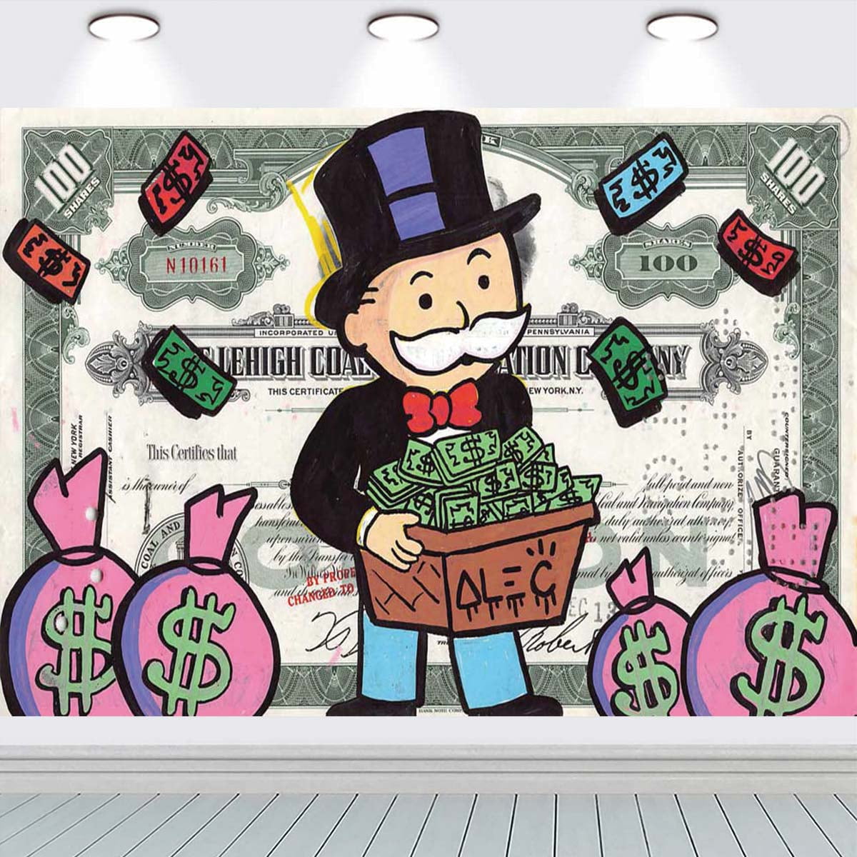Monopoly Taspestry Wall Decor Birthday Banner Backdrop Background Party ...