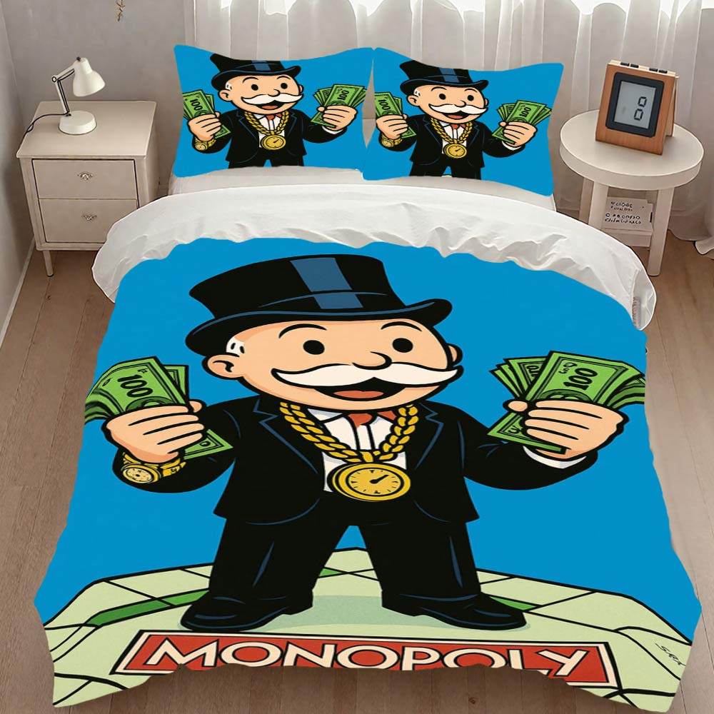 Monopoly Toddler Bedding Set Gifts Child Sheet Comforter Girls Boys ...