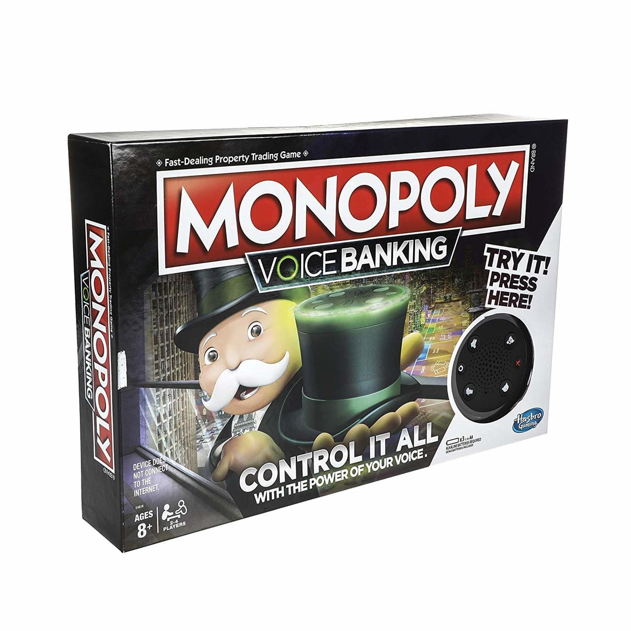 Monopoly Voice Banking Electronic Family Board Game - Walmart.com