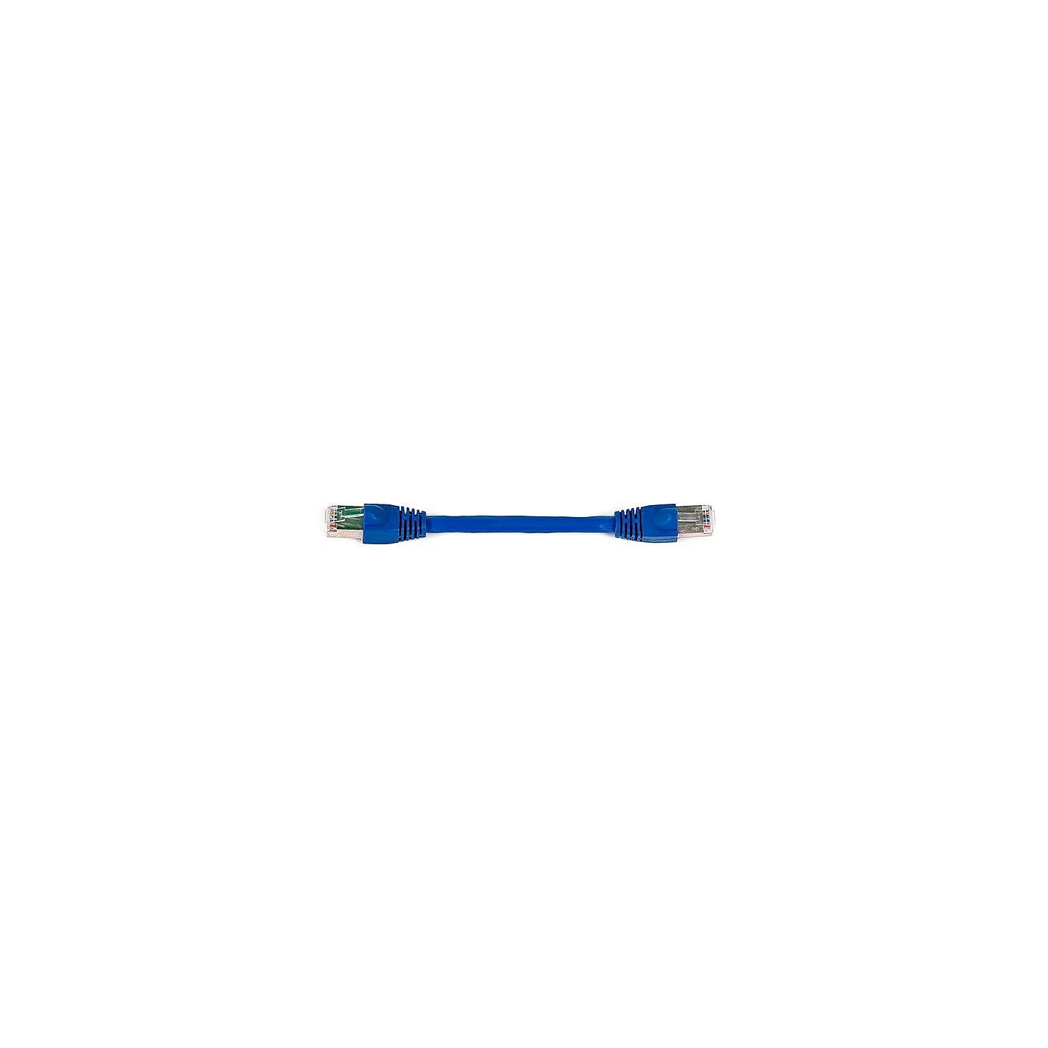 Monoprice 0.5' 24AWG Cat6a STP Ethernet Network Cable Blue 108600 ...