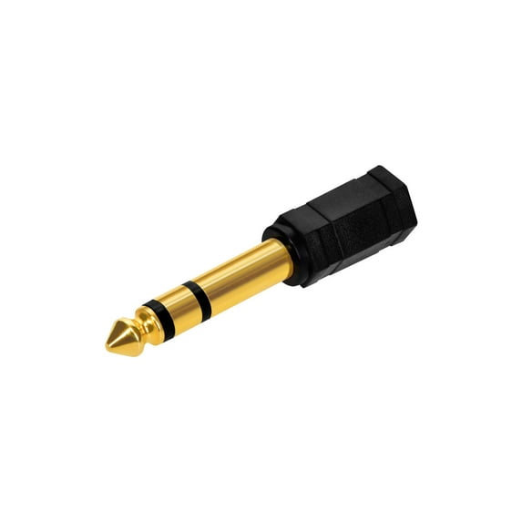Monoprice Gold Plated 1/4in Male to 3.5mm Female Audio Headphone Stereo ...