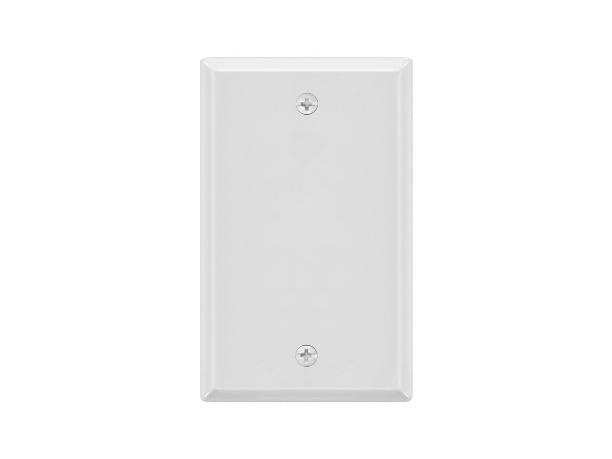 Monoprice 1-Gang Blank Wall Plate - White for Home ,Office, Personal ...