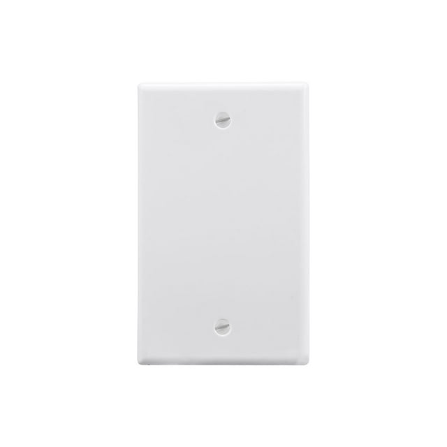 Monoprice 1-Gang Blank Wall Plate - White for Home ,Office, Personal ...