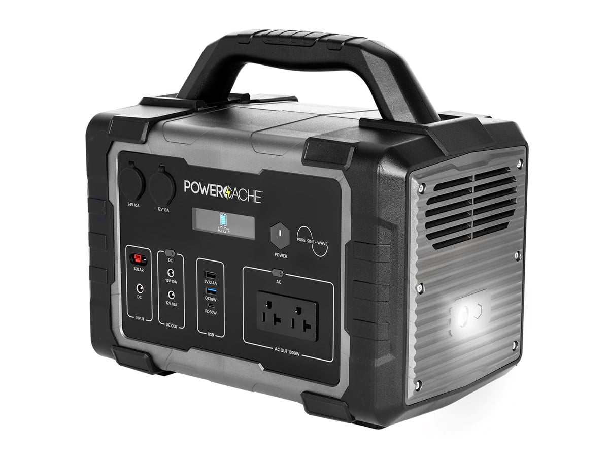 Monoprice 1000 Lithium Portable Power Station, 1075Wh Solar Generator ...