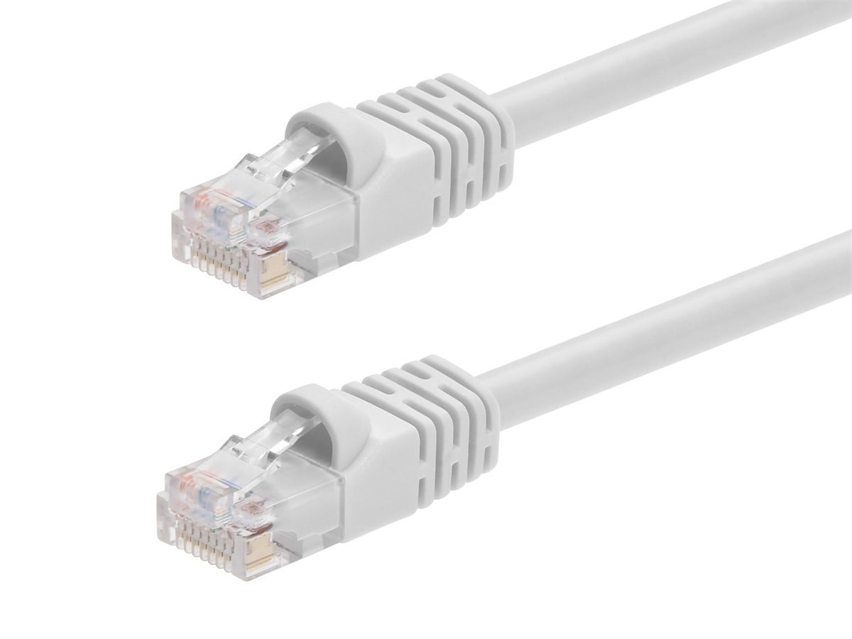 Monoprice 102333 100' 24-AWG CAT-6 UTP Ethernet Network Cable White ...