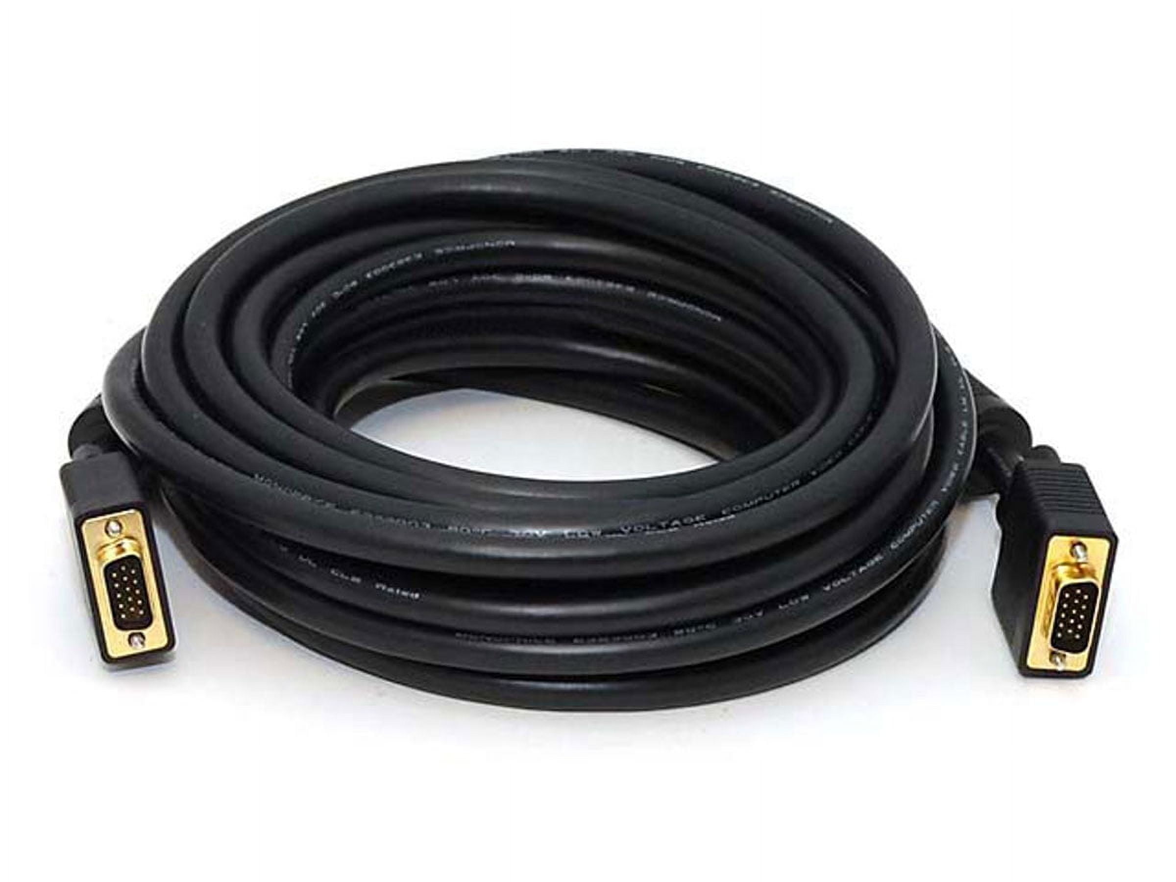 Monoprice 103621 25' VGA Cable Black - Walmart.com
