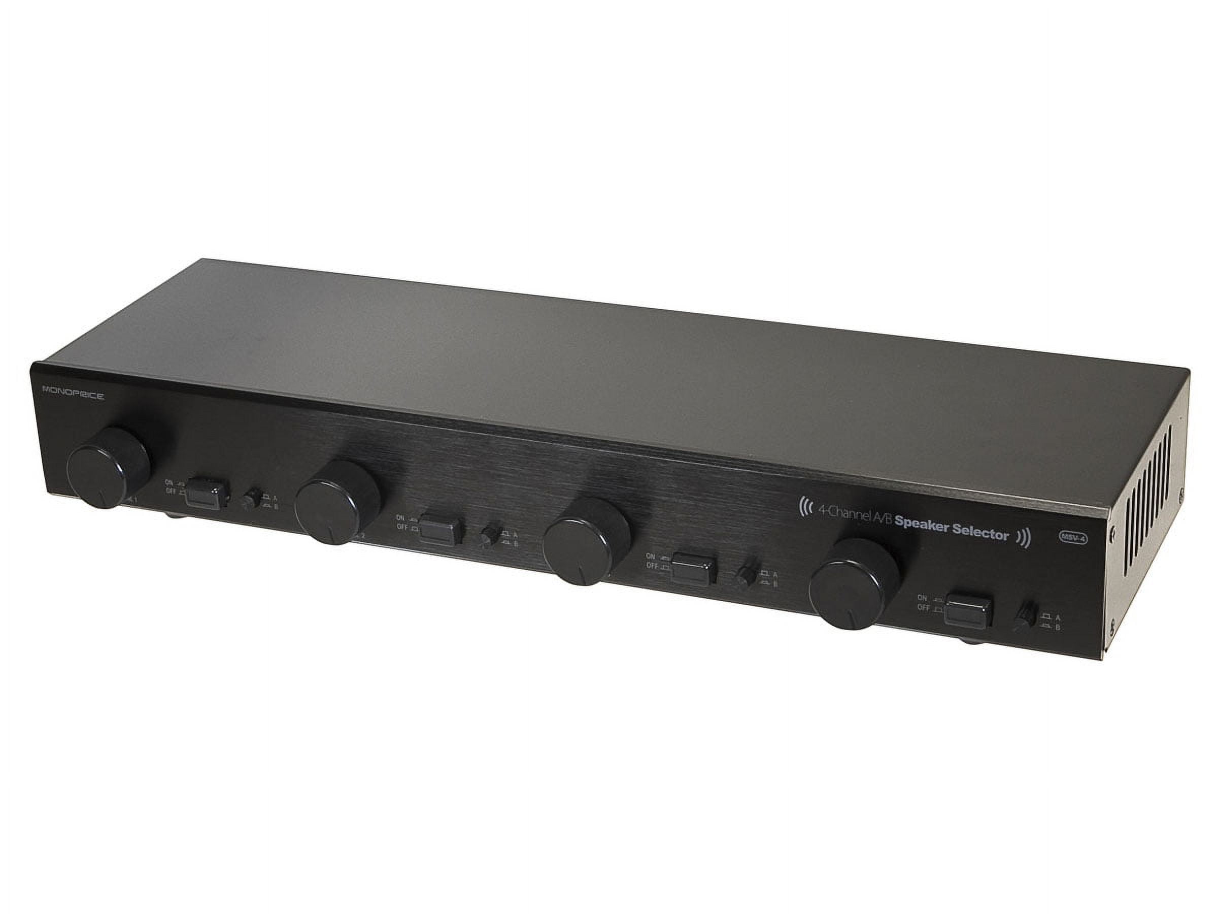 Monoprice Dual Source 4-Channel A/B Speaker Selector With Volume ...