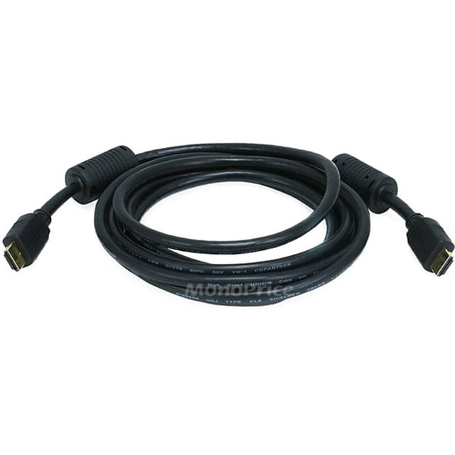 Monoprice 10ft 28AWG High Speed HDMI Cable With Ethernet with Ferrite ...