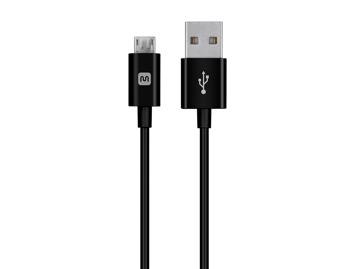 Monoprice 113919 6" USB-A to Micro-USB-B Power Cable M/M Black ...