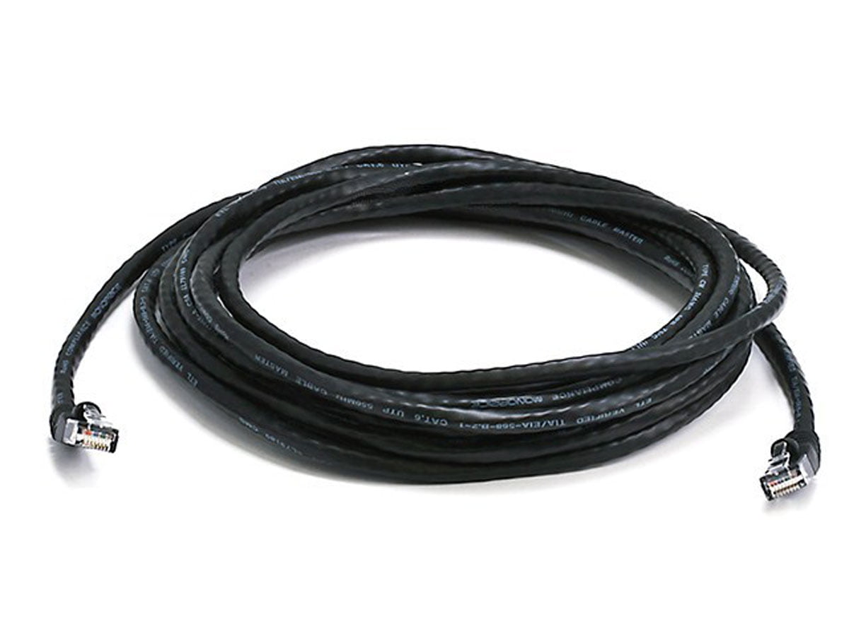Monoprice 14' 24AWG Cat6 UTP Ethernet Network Cable Black 102309 ...