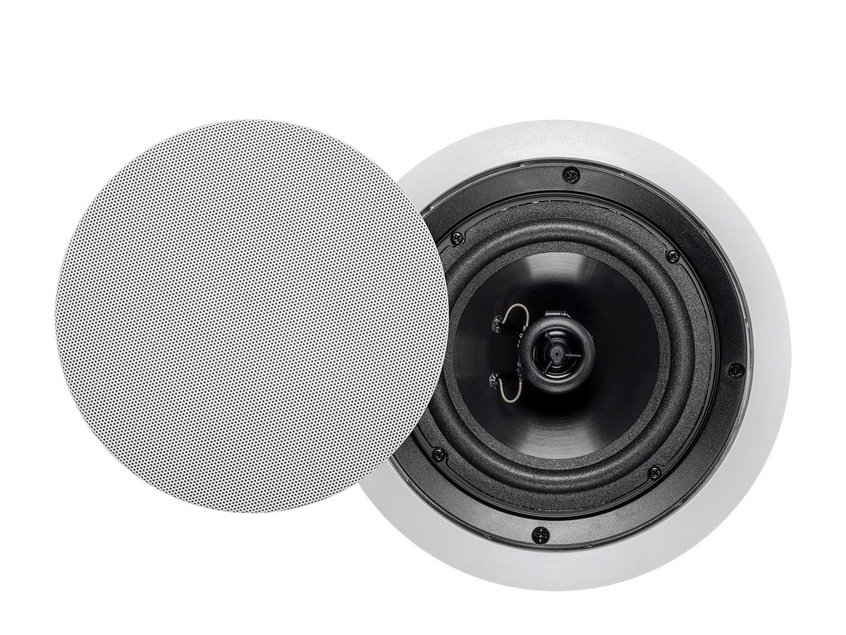 Monoprice 2-Way Polypropylene Ceiling Speakers - 6.5 Inch (Pair) With ...