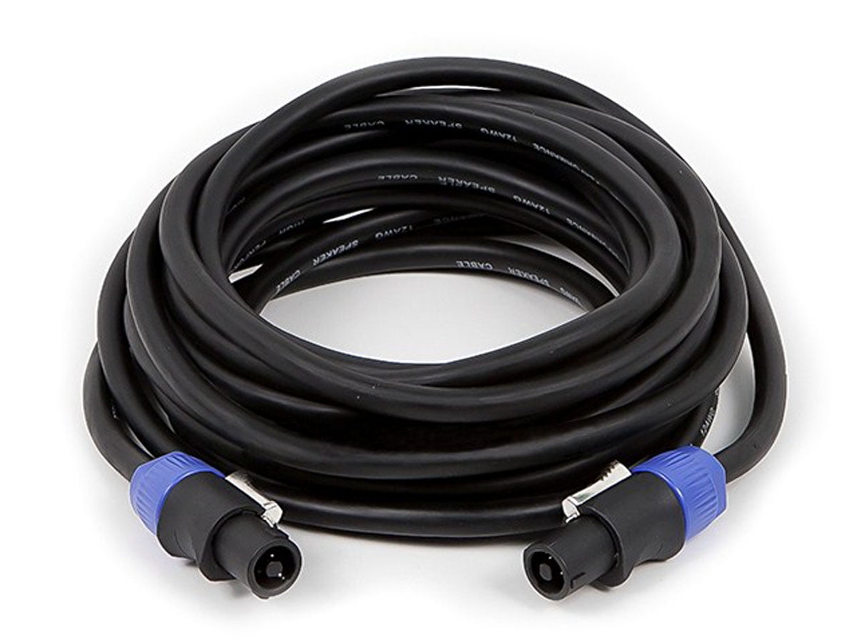 Monoprice 25ft 2-conductor NL4 Female to NL4 Female 12AWG Speaker Twist ...