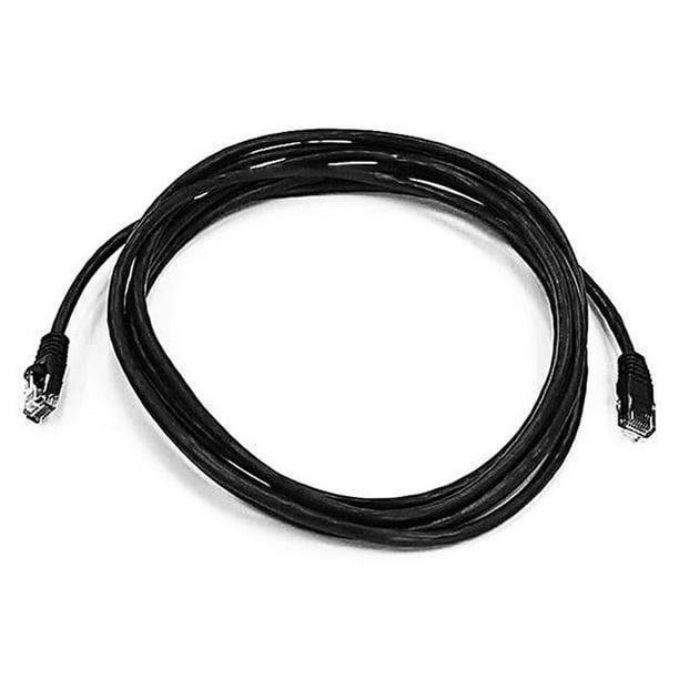 Monoprice 3384 CAT5E 24AWG UTP ETHERNET NETWORK PATCH CABLE, 10FT BLACK - Walmart Business Supplies