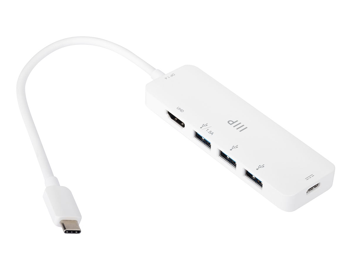 Monoprice USB-C to HDMI 4K Adapter, 100W Fast Charge, Multiport Docking ...