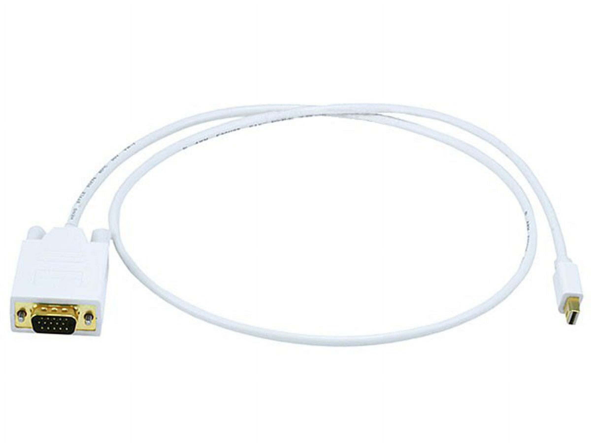 Monoprice 6002 3' DisplayPort/VGA Audio/Video Cable White 106002 ...
