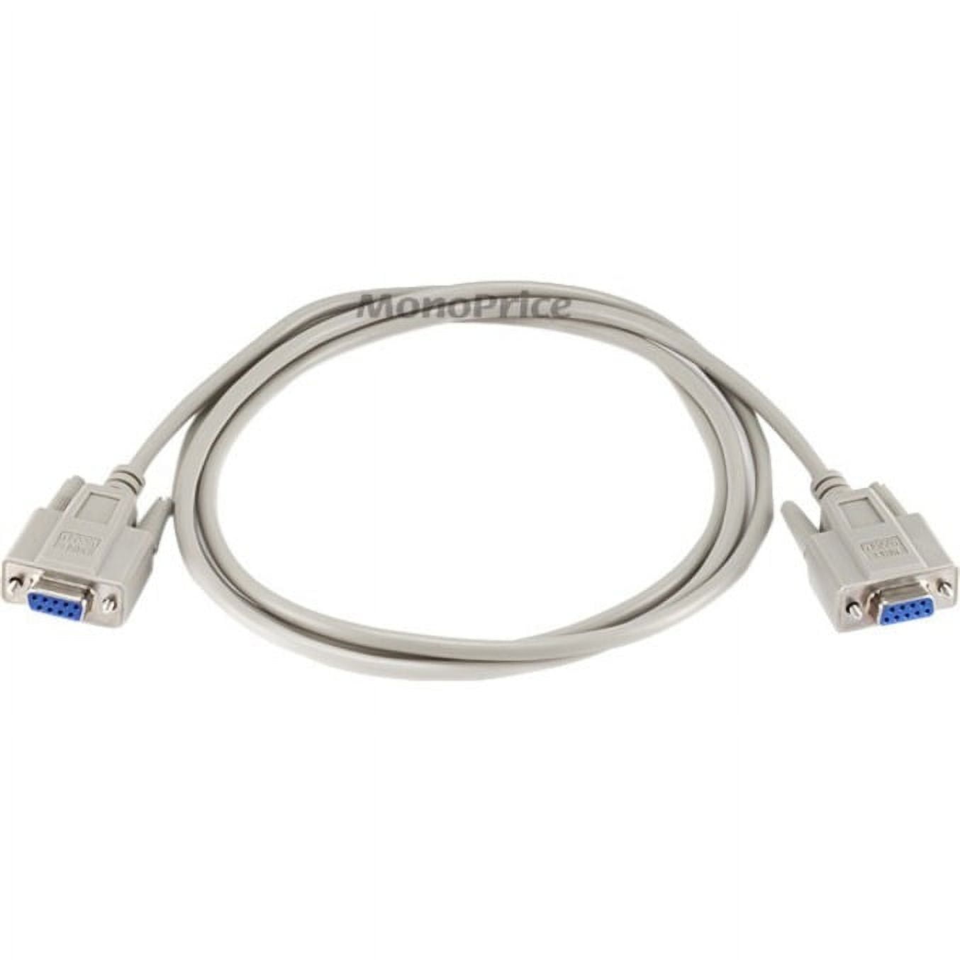 Monoprice 6ft Null Modem Db 9 F F Molded Cable