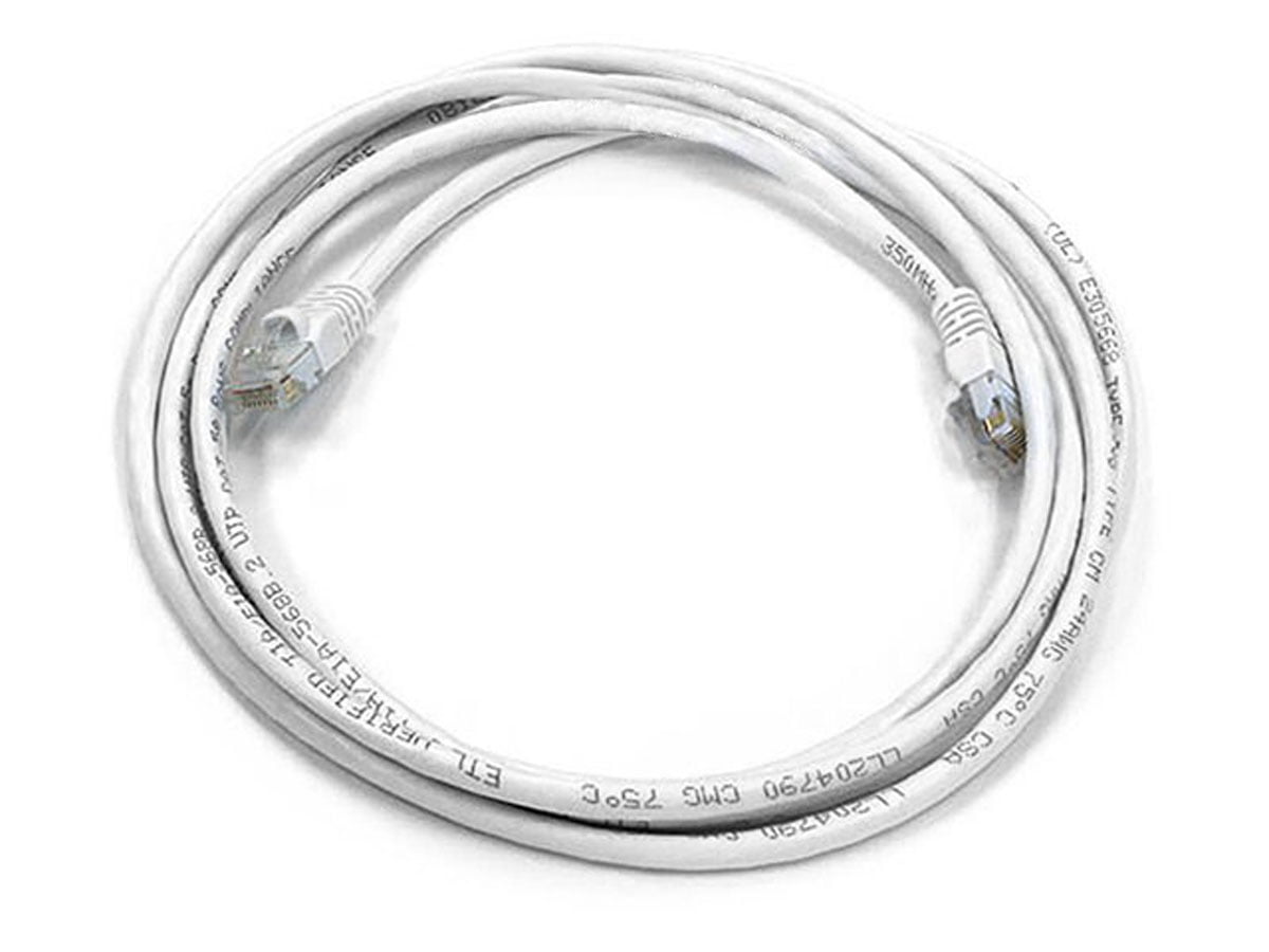 Monoprice 7' 24AWG Cat6 UTP Ethernet Network Cable White 102306 ...