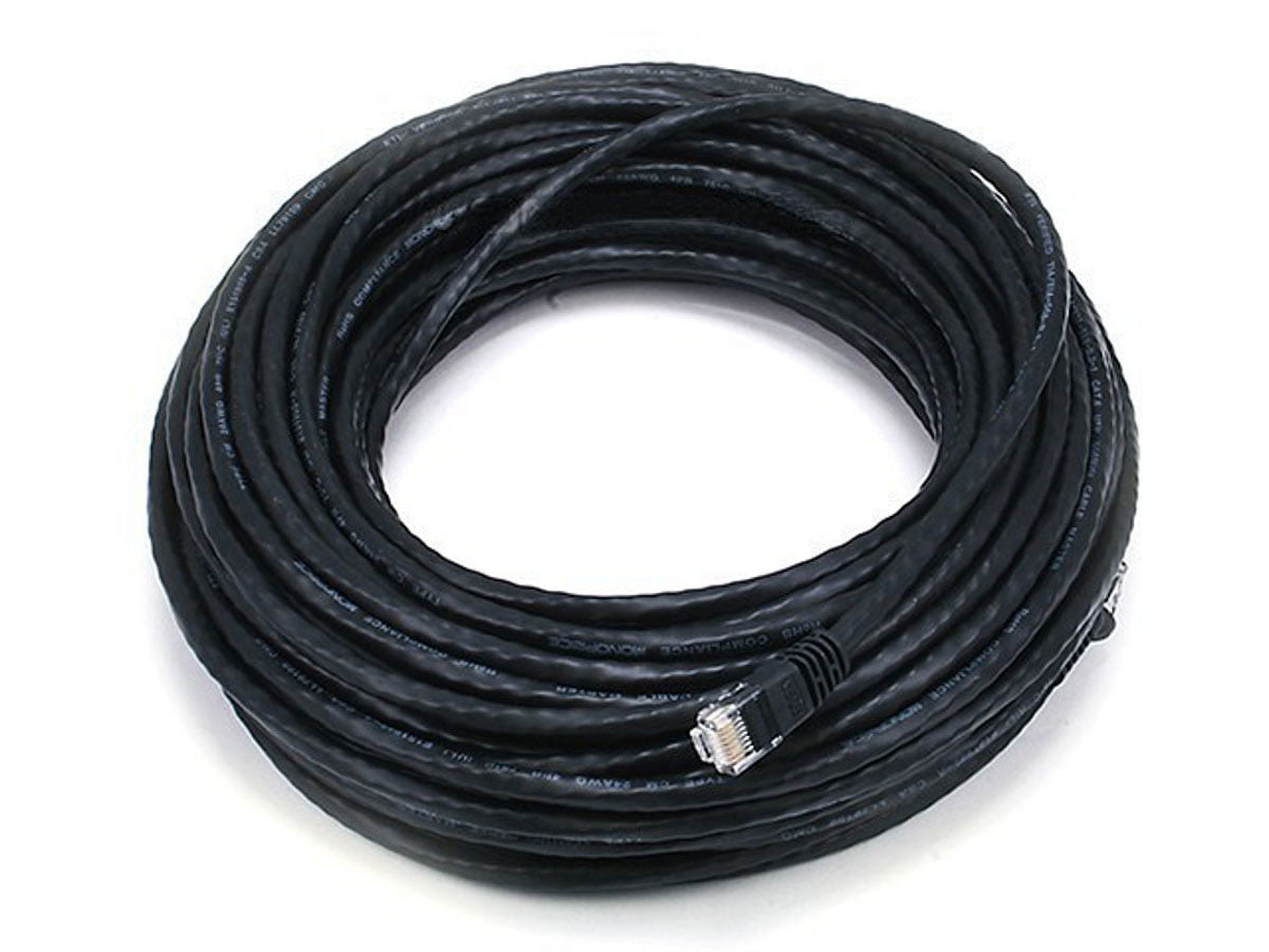 Monoprice 75FT 24AWG Cat5e 350MHz UTP Bare Copper Ethernet Network ...
