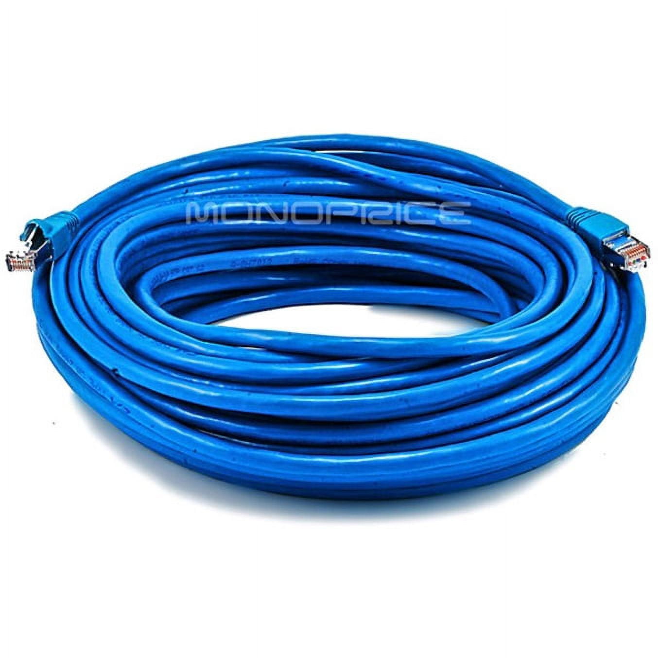 Monoprice 75FT 24AWG Cat6A 500MHz STP Ethernet Bare Copper Network ...