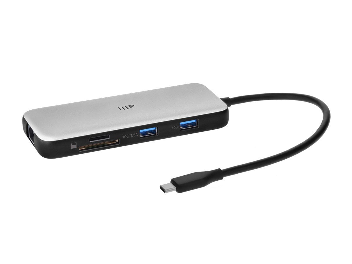 Monoprice 8-in-1 Dual-HDMI Dock with 10Gbps USB Ports, 10 Gbps USB ...