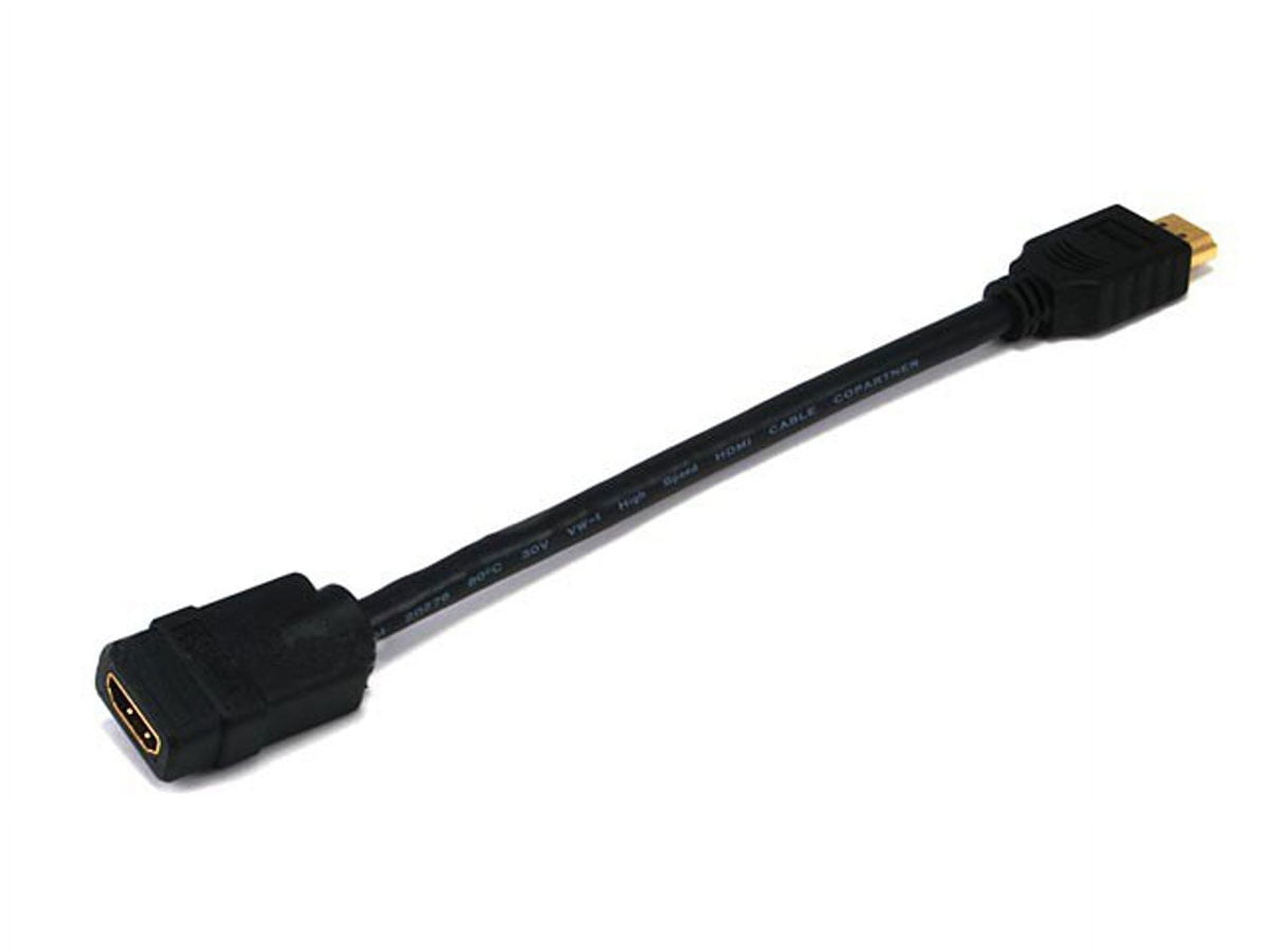 Monoprice 8-inch 28AWG High Speed Male to Female HDMI Port Saver ...