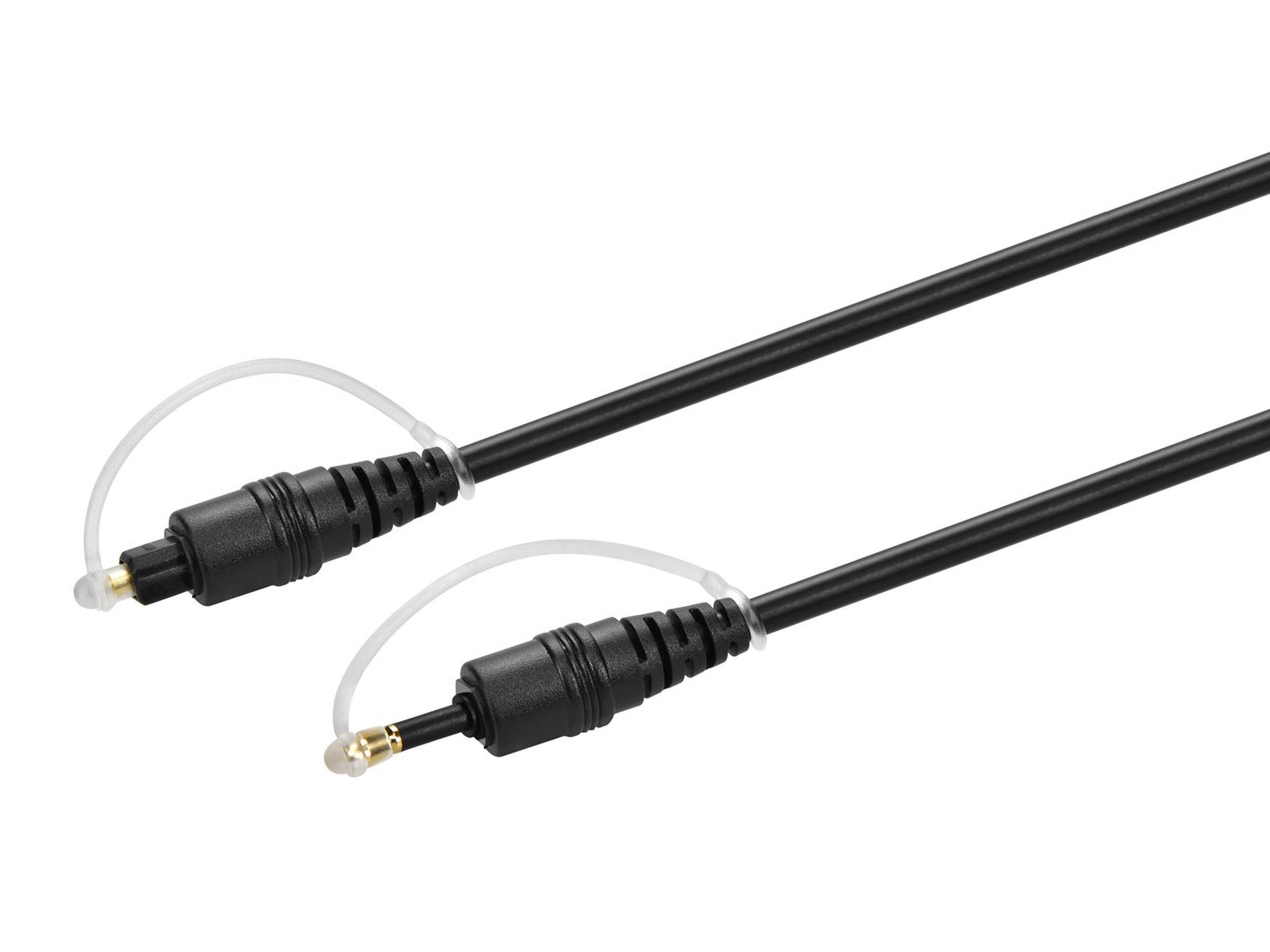 Monoprice Digital Optical Audio Cable - TosLink to Mini TosLink 6ft ...