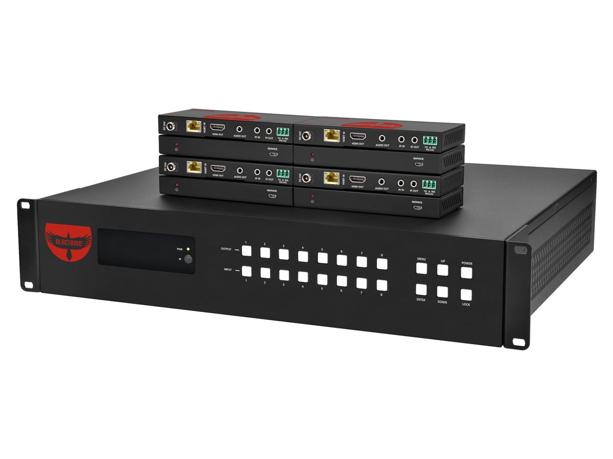 Monoprice Blackbird Pro‑Series 8x8 HDMI Matrix, 8 HDMI inputs, 8 HDMI ...