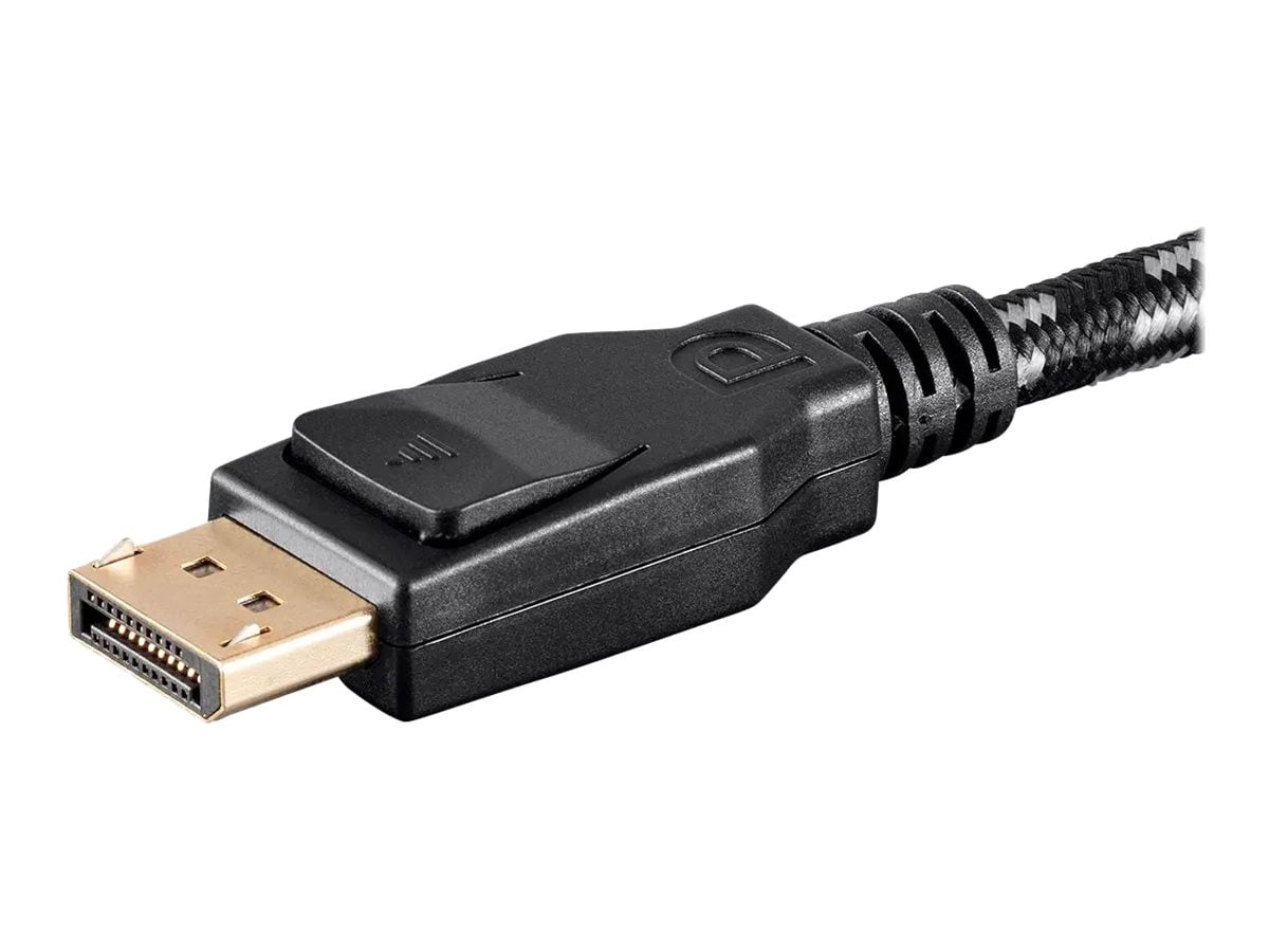 Monoprice Braided DisplayPort 1.4 Cable - 6 Feet - Gray, 8K Capable For ...