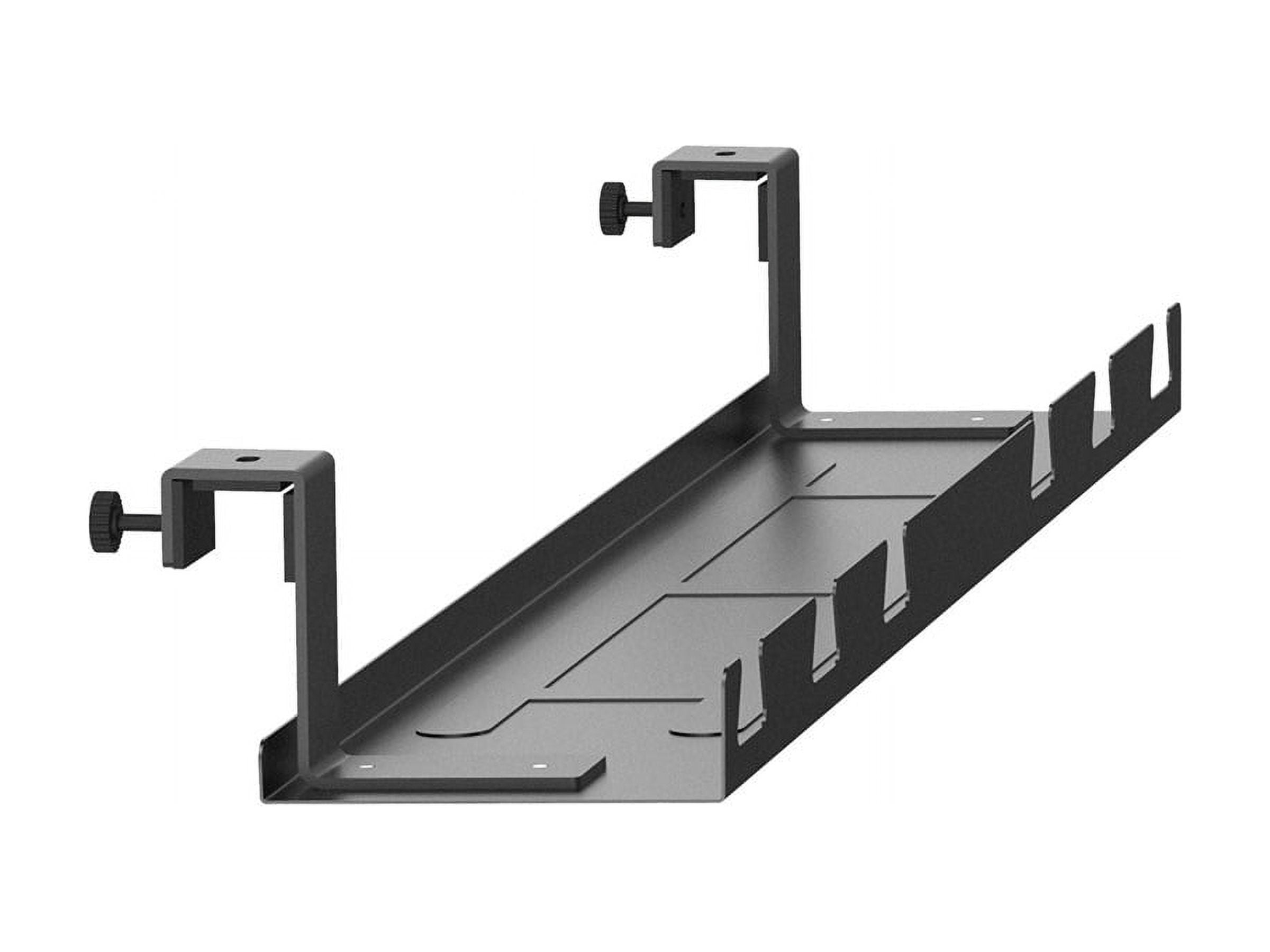 Monoprice Cable Tray Organizer - Black, Under Desk Cord Management ...