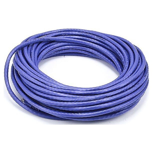 Monoprice Cat5e 24AWG UTP Ethernet Network Patch Cable, 50ft Purple ...