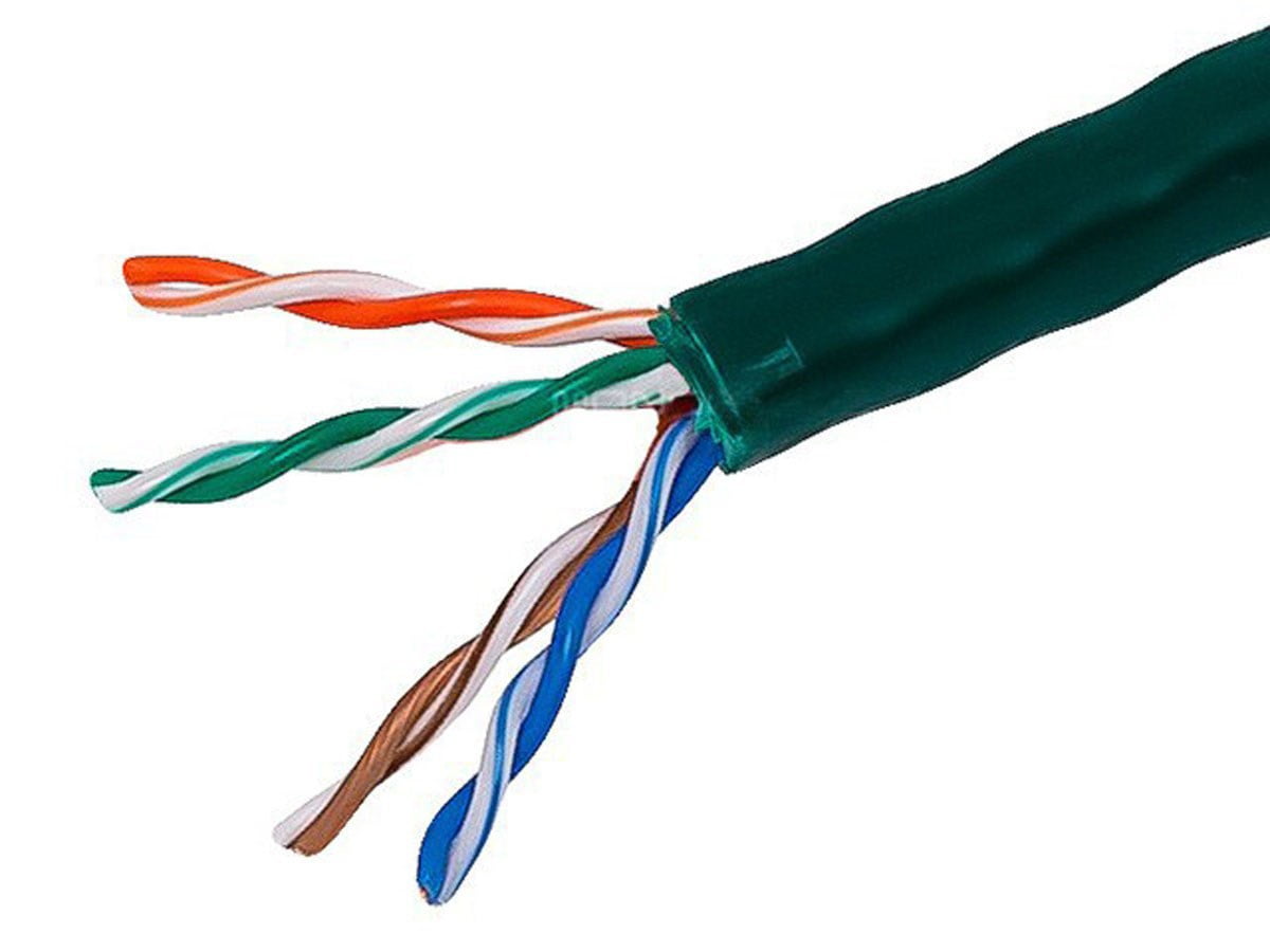 Monoprice Cat5e Ethernet Bulk Cable - 1000 Feet - Green | Network ...