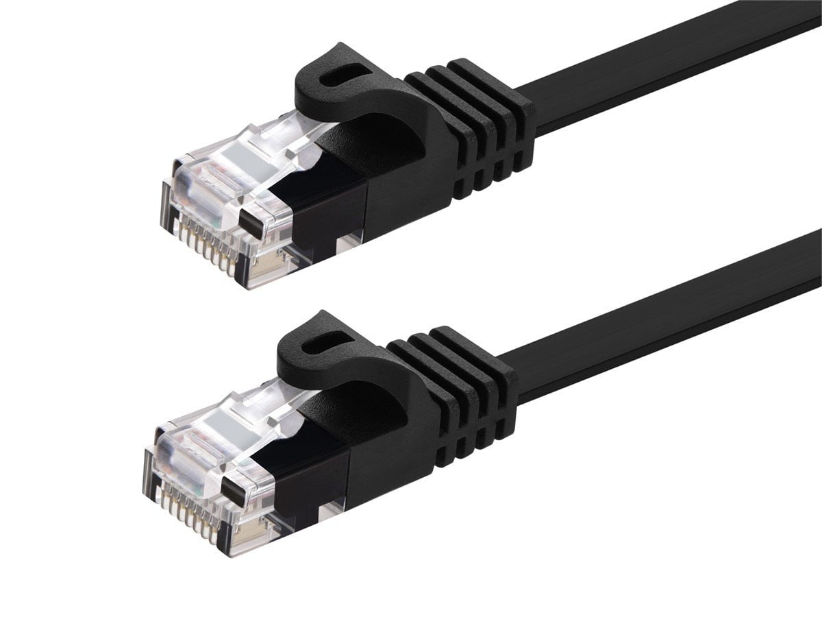 Monoprice Cat5e Ethernet Patch Cable - 1 Feet - Black | Network ...