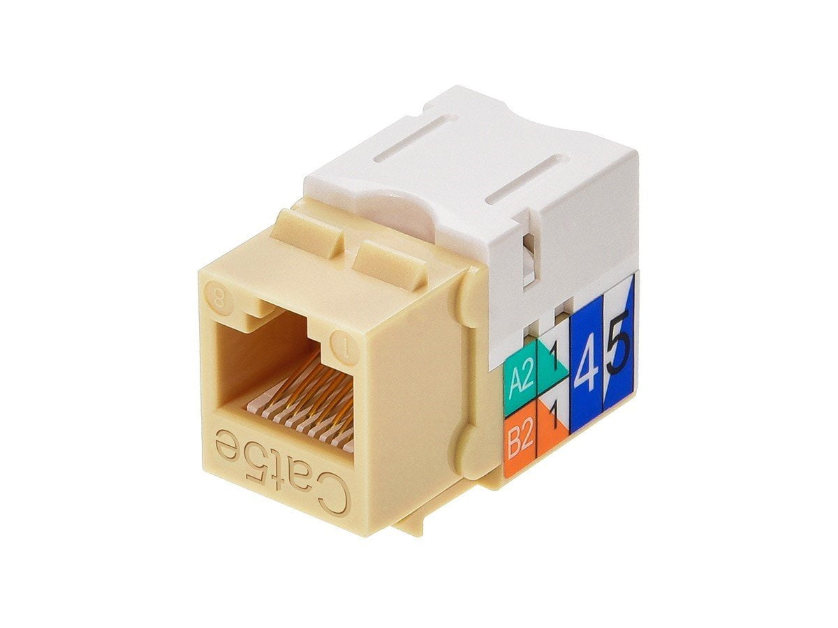 Monoprice Cat5e Punch Down Keystone Jack - Beige | 110 Style, Modular ...